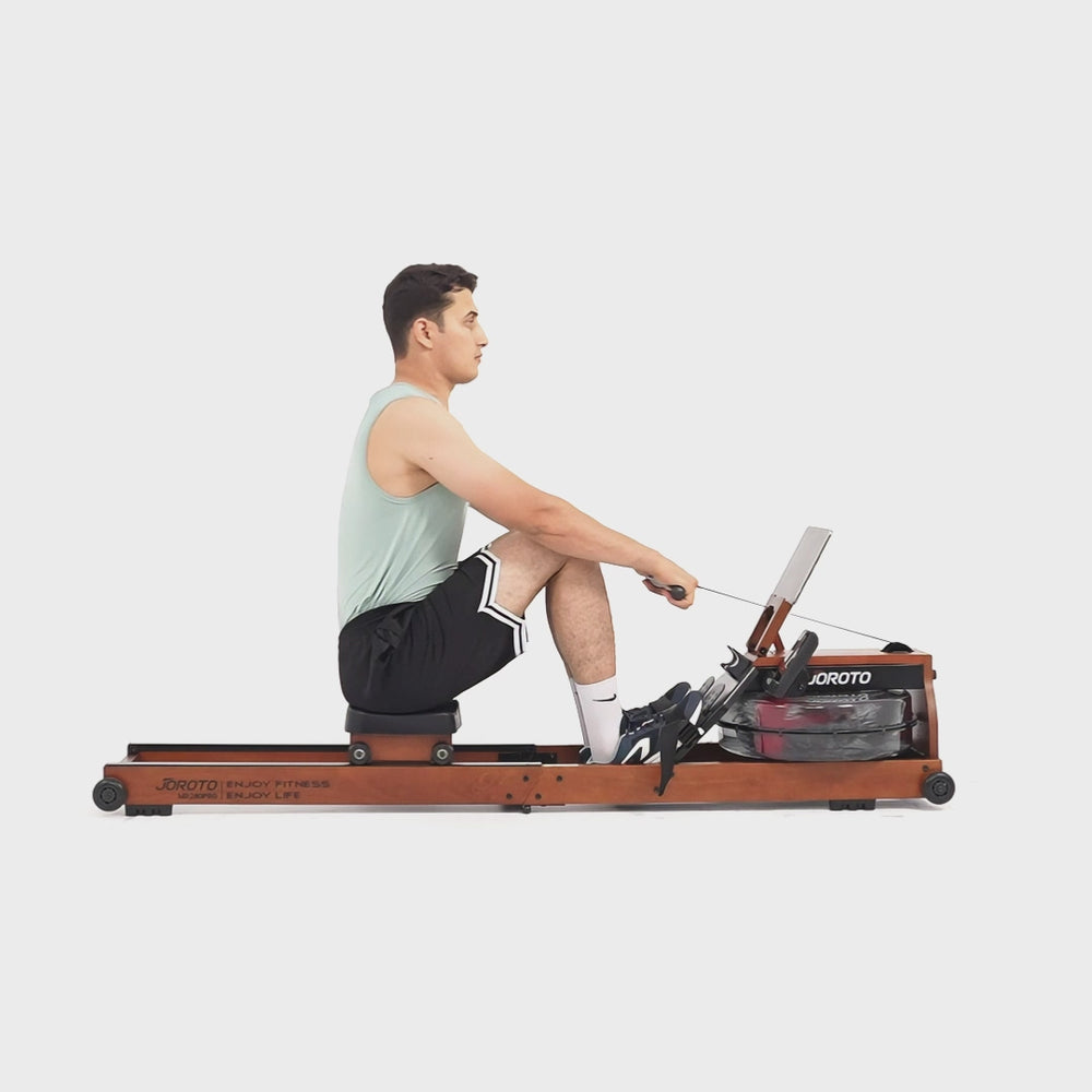 JOROTO MR280PRO Solid Oak Water Resistance Rowing Machine